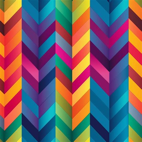 Premium Photo A Colorful Chevrons Pattern With A Diagonal Design Generative Ai