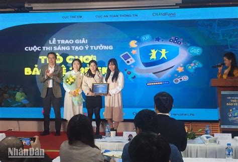 Trao giải Cuộc thi Sáng tạo ý tưởng trò chơi về chủ đề bảo vệ trẻ em