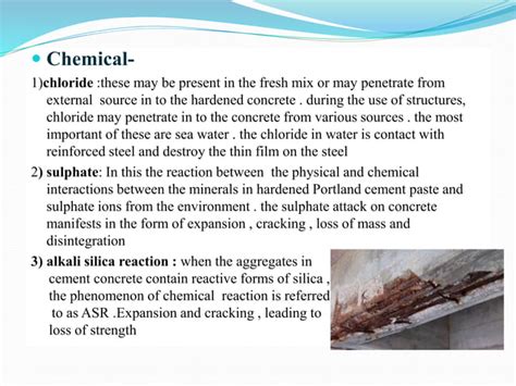 Causes Of Deterioration Of Concrete Structures Pptx Civil