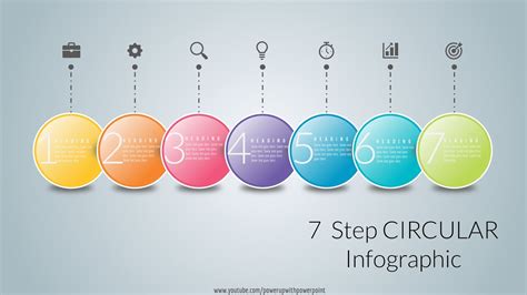 18 Create 7 Step CIRCULAR Infographic Powerpoint Infographics Graphic