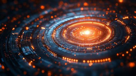 Quantum Computing Concepts Illustrated With Swirling Patterns Of Light And Energy Representing