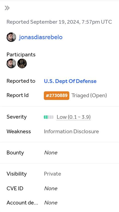 jonas dias rebelo on linkedin cybersecurity bugbounty dod