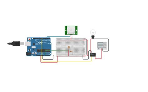 Circuit Design Automatic Room Light System Tinkercad