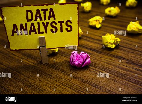 writing note showing data analysts business photo showcasing