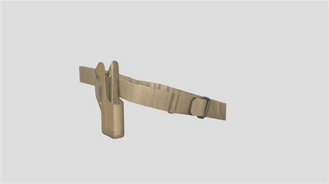 Leg Holster With Sig Sauer P226 Roblox Low Poly 3d Model By Xalence