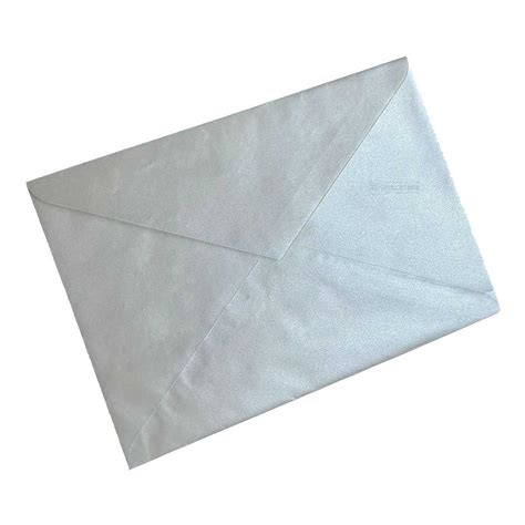 Конверт из кальки серебрянный А4 (90 г/м2) с треугольным клапаном ...