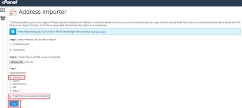 Importing Email Forwarders Using A Csv Or Excel File In Cpanel Webhostingpeople Knowledge Base