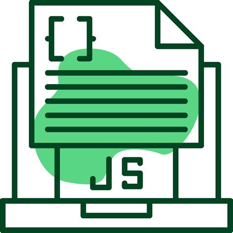 Javascript File Outline Style Icon 53298368 Vector Art At Vecteezy
