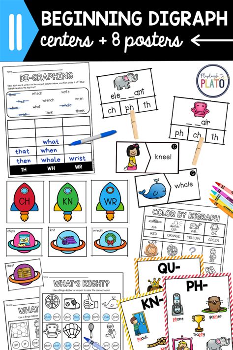 Digraph Sort And Find Activities Playdough To Plato