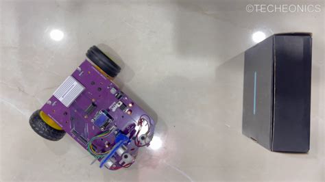 make a obstacle avoiding robot using intelli bot techeonics