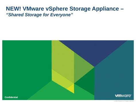 Pptx Whats New In Vsphere Storage Appliance 10 Customer Presentation Dokumentips