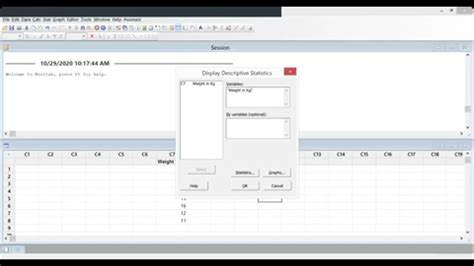 Minitab Introduction Youtube