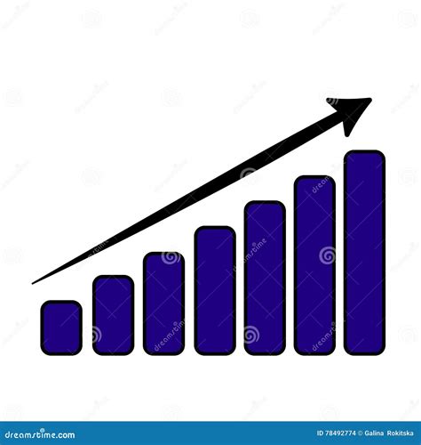Graph Icon In Trendy Flat Style Isolated Chart Bar Symbol For Your Web