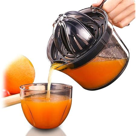 Amazon.com: Drizom Citrus Lemon Orange Juicer Manual Hand Squeezer with Built-in Measuring Cup ...