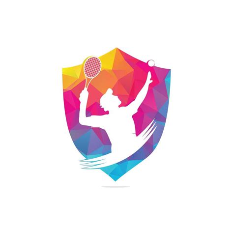 Tennis Logo Designs With Tennis Players Ball And Racket Logo Design