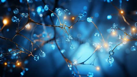Abstract Background With Neuron Cells And Network Connections