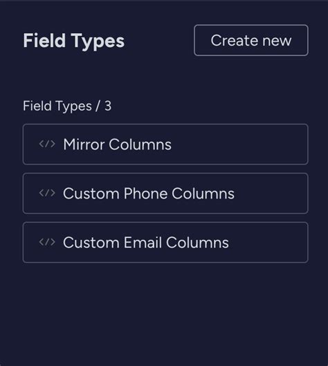 Making Options Request To Get Field Types To Same Field Type