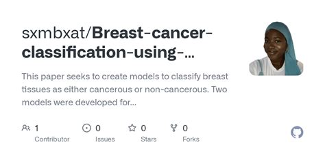GitHub Sxmbxat Breast Cancer Classification Using Machine Learning Models This Paper Seeks To