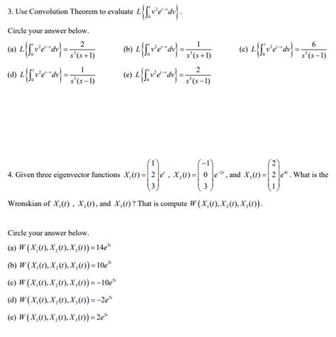 Solved 3. Use Convolution Theorem to evaluate 2 {S vel"dv}. | Chegg.com