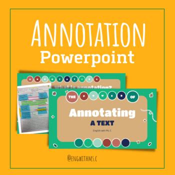 How To Annotate PowerPoint By English With Ms C TPT