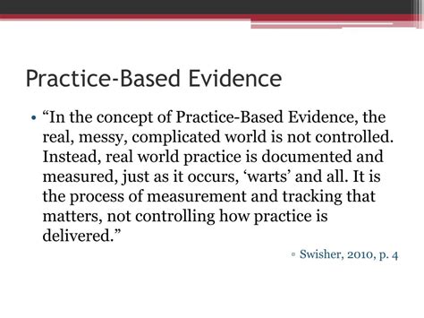 PPT - Evidence-Based Practice and Practice-Based Evidence PowerPoint ...