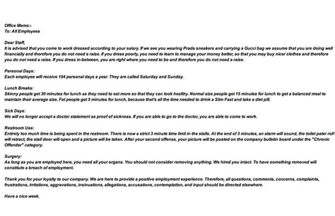 Example Of Lunch Break Memo Memo How To Write A Memo On Break Time The Candidate Who Had The