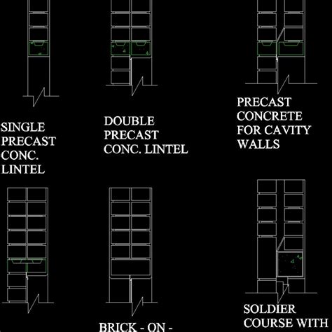Lintel Details Dwg Section For Autocad • Designs Cad
