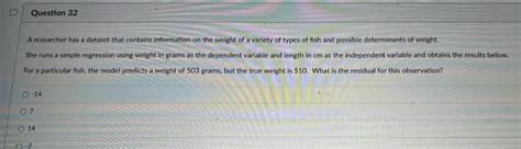 A Researcher Has A Dataset That Contains Information