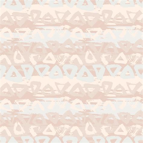 Premium Vector Abstract Hand Drawn Seamless Nude Dry Brush Triangles Pattern