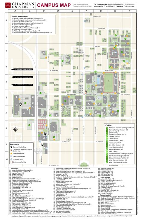 Maps Chapman University