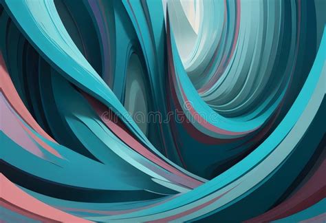 Dazzling Amorphous 3d Structures In A Prismatic Color Scheme Stock Illustration Illustration