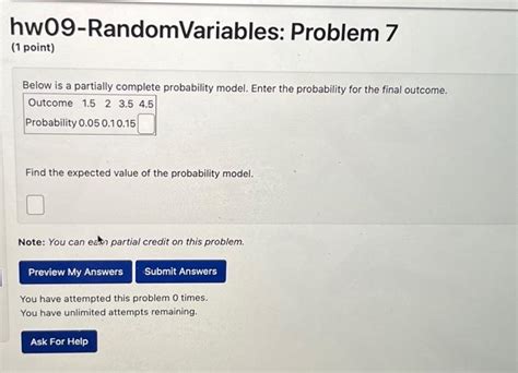solved hw09 randomvariables problem 6 1 point find the