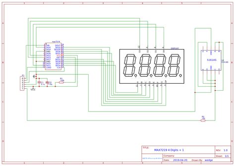 max7219 4 digits module 1 digit platform for creating and sharing