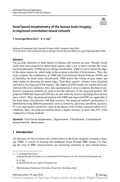 voxel based morphometry of the human brain imaging in improved