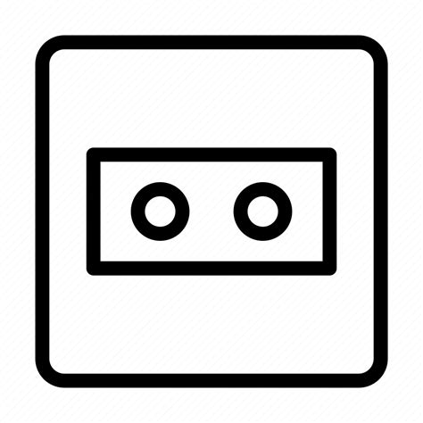 electric plugin power socket switch icon download on iconfinder