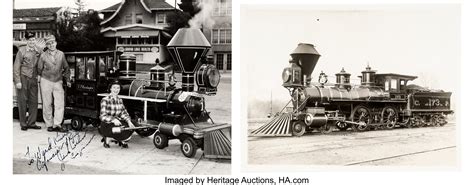 Walt Disney And Ward Kimball Grizzly Flats Railroad Photos Group Of