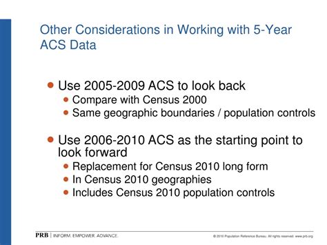 Ppt Using Acs And Census 2010 In Communities And Neighborhoods
