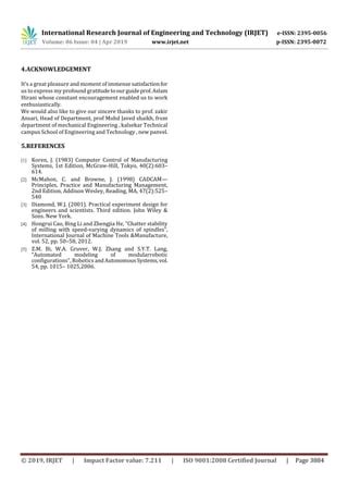 IRJET Design Of Mini CNC Using Arduino Uno PDF Programming Languages Computing