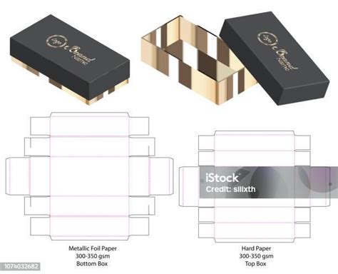 상자 포장 다 잘라 템플릿 디자인 3 차원 모형 0명에 대한 스톡 벡터 아트 및 기타 이미지 0명 3차원 형태 가방 Istock