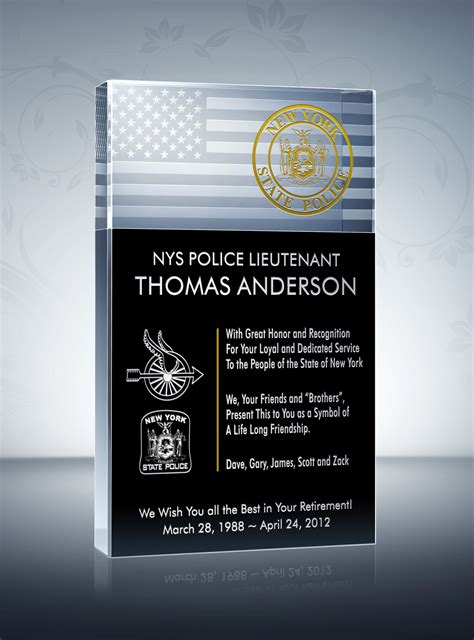 Police Retirement Plaques Quotes Quotesgram