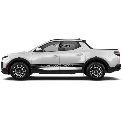 Pair Hyundai Santa Cruz Modern Rally Side Rocker Panel Vinyl Stickers