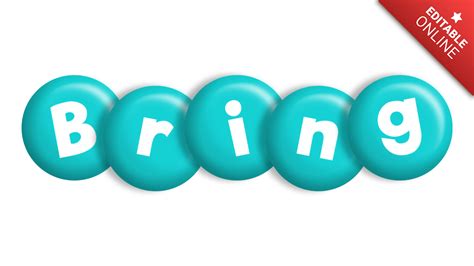 Bring Text Effect Generator