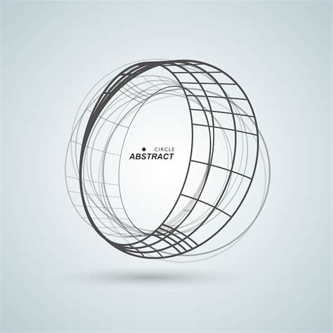 Premium Vector Abstract Connect Circle Design Background