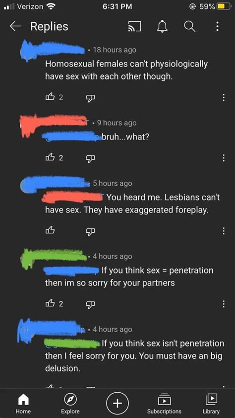 you ve heard it here folks i guess lesbian sex don t exist r