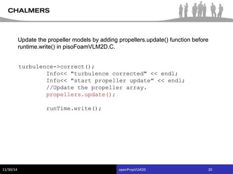 vortex lattice implementation of propeller sections for openfoam 2 3x