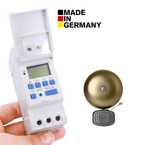 Euro Digital Timer Controller Switch For School Bells Sirens Hoote