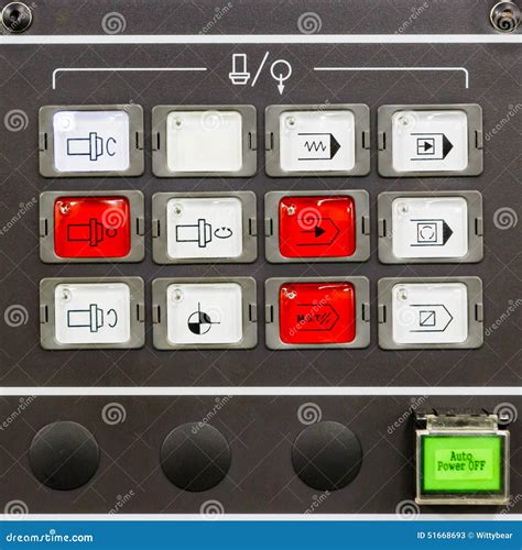 CNC Machine Control Panel Stock Image Image Of Indicator