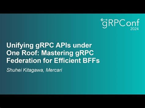 Free Video Unifying Grpc Apis Mastering Grpc Federation For