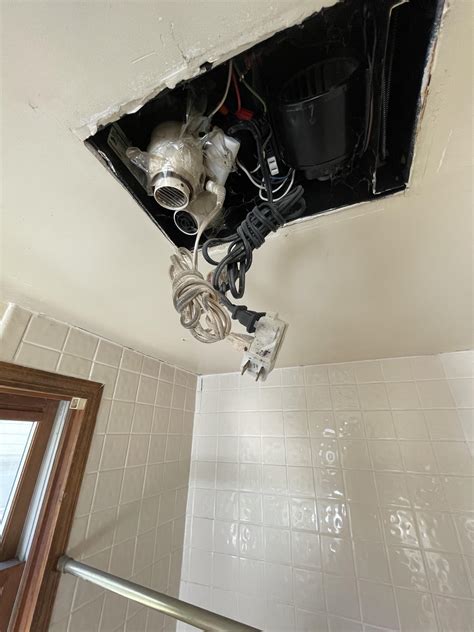 Is Your Bathroom Fan Broken Its Fine Just Plug In Two Hot Air Blowers