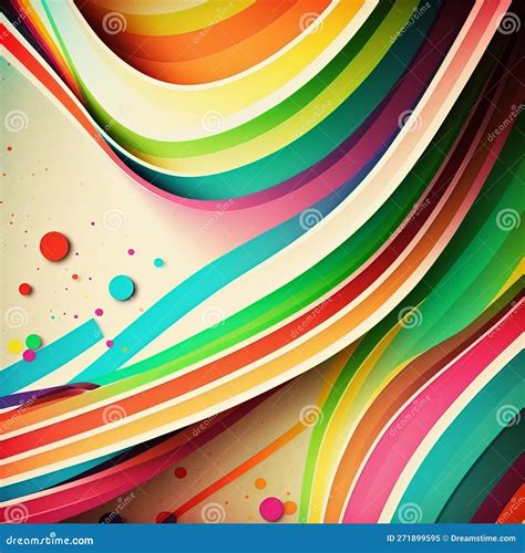 Background Of Bright Repeating Lines Generative Ai Stock Illustration